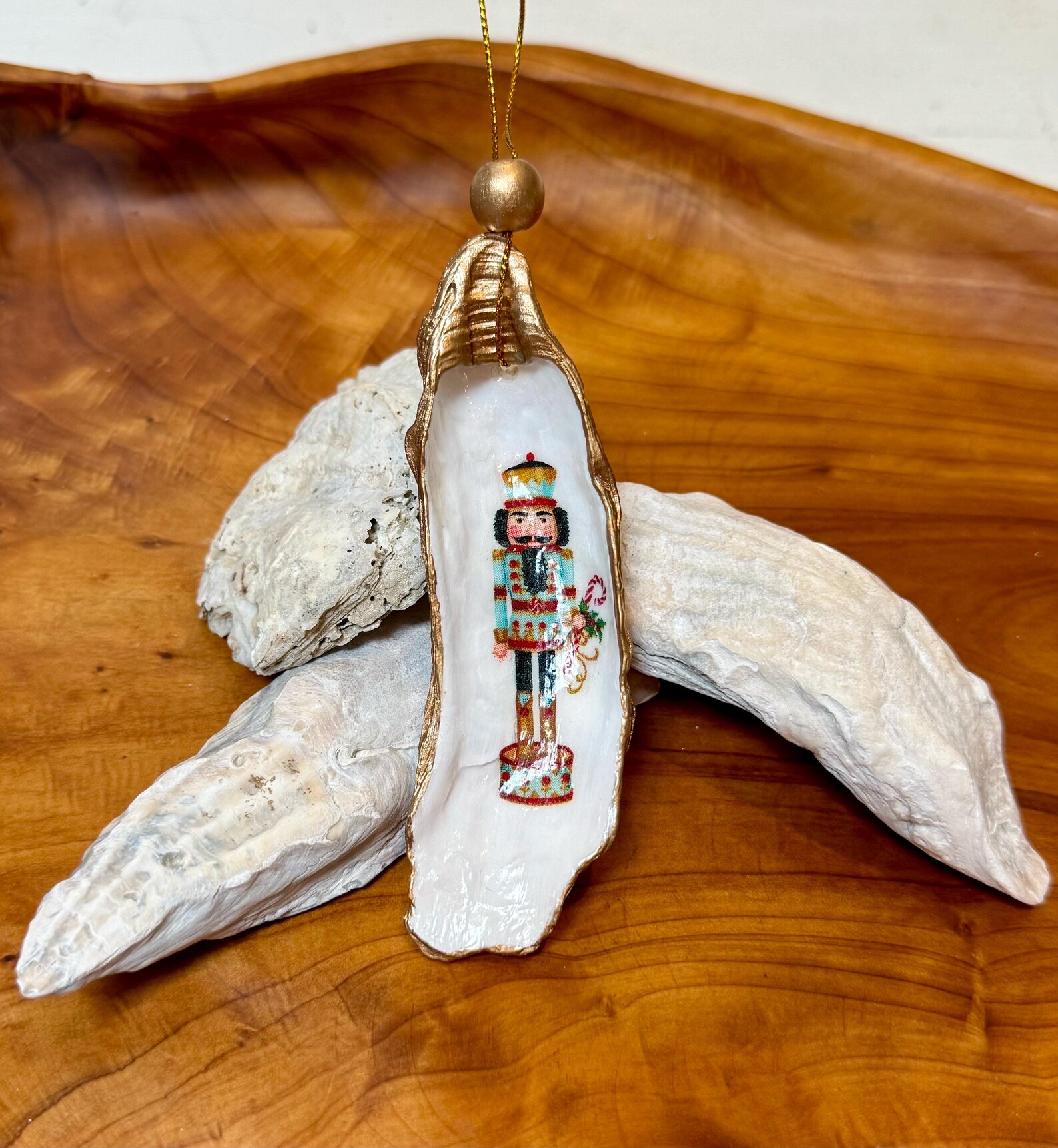 Nutcracker Oyster Shell Ornaments - Etsy