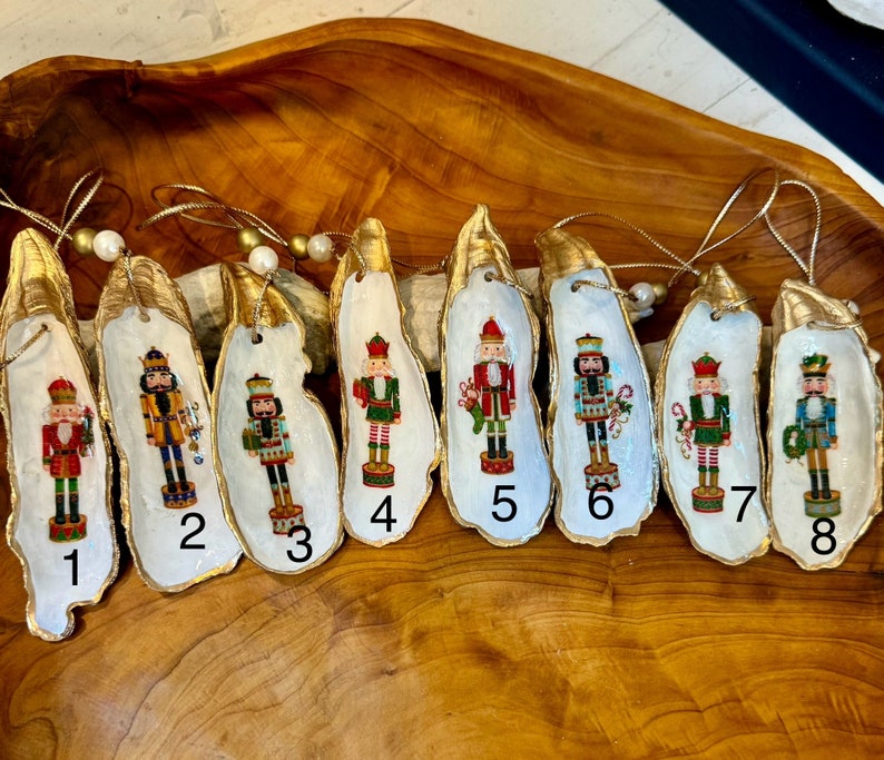 Nutcracker Oyster Shell Ornaments - Etsy
