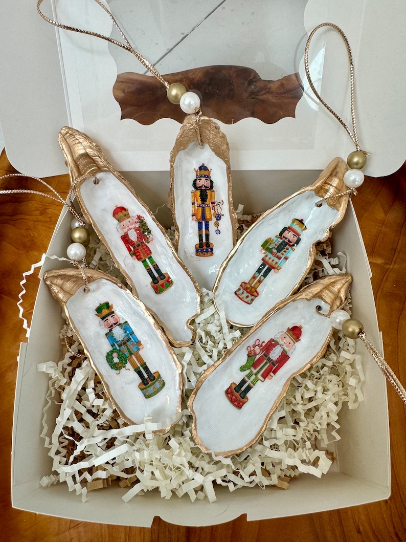 Nutcracker Oyster Shell Ornaments - Etsy