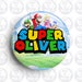 Mario Theme Custom Name Badge Custom Name Badge 50mm/2 Inch Button Pin ...