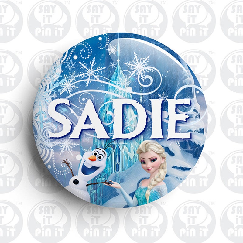 Frozen Name Tag - Etsy