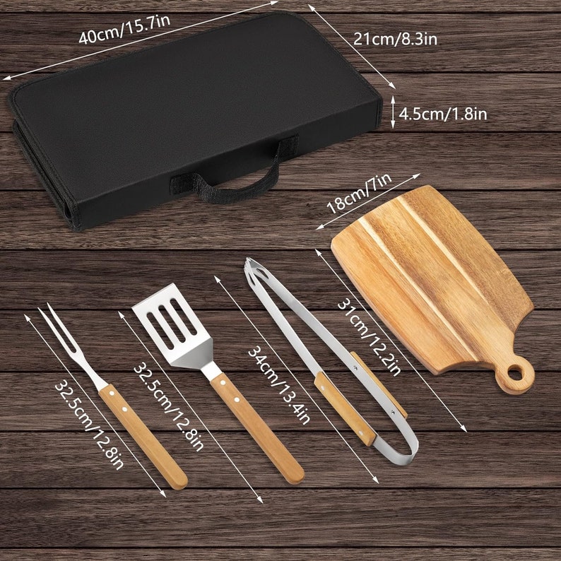 CUSTOM 4 Piece BBQ / Grill Set - Etsy