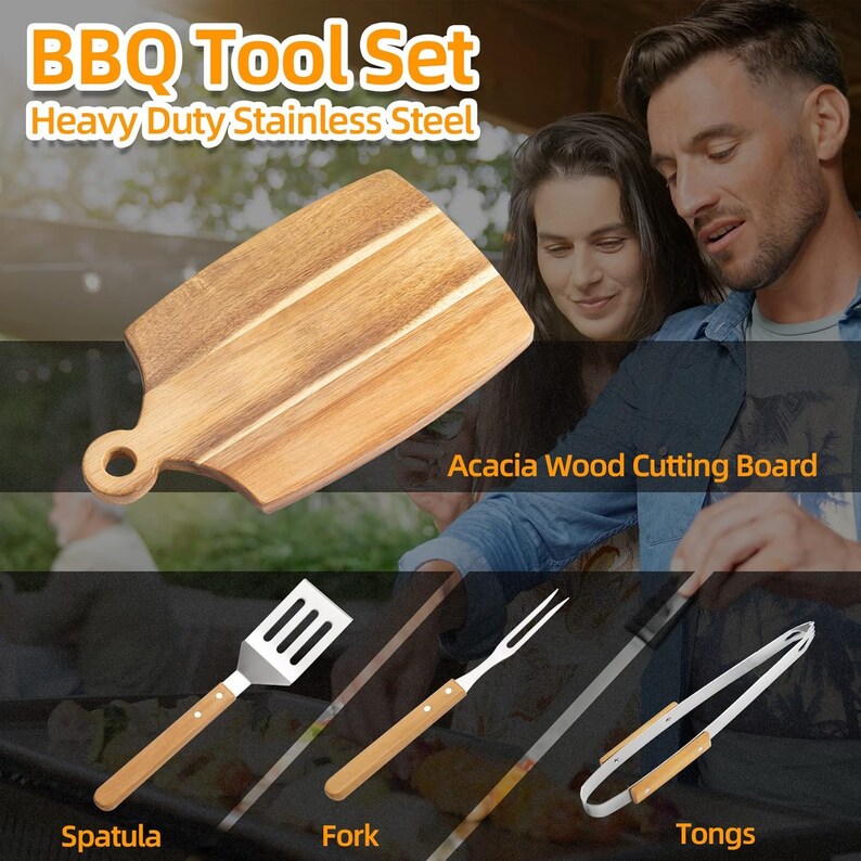CUSTOM 4 Piece BBQ / Grill Set - Etsy
