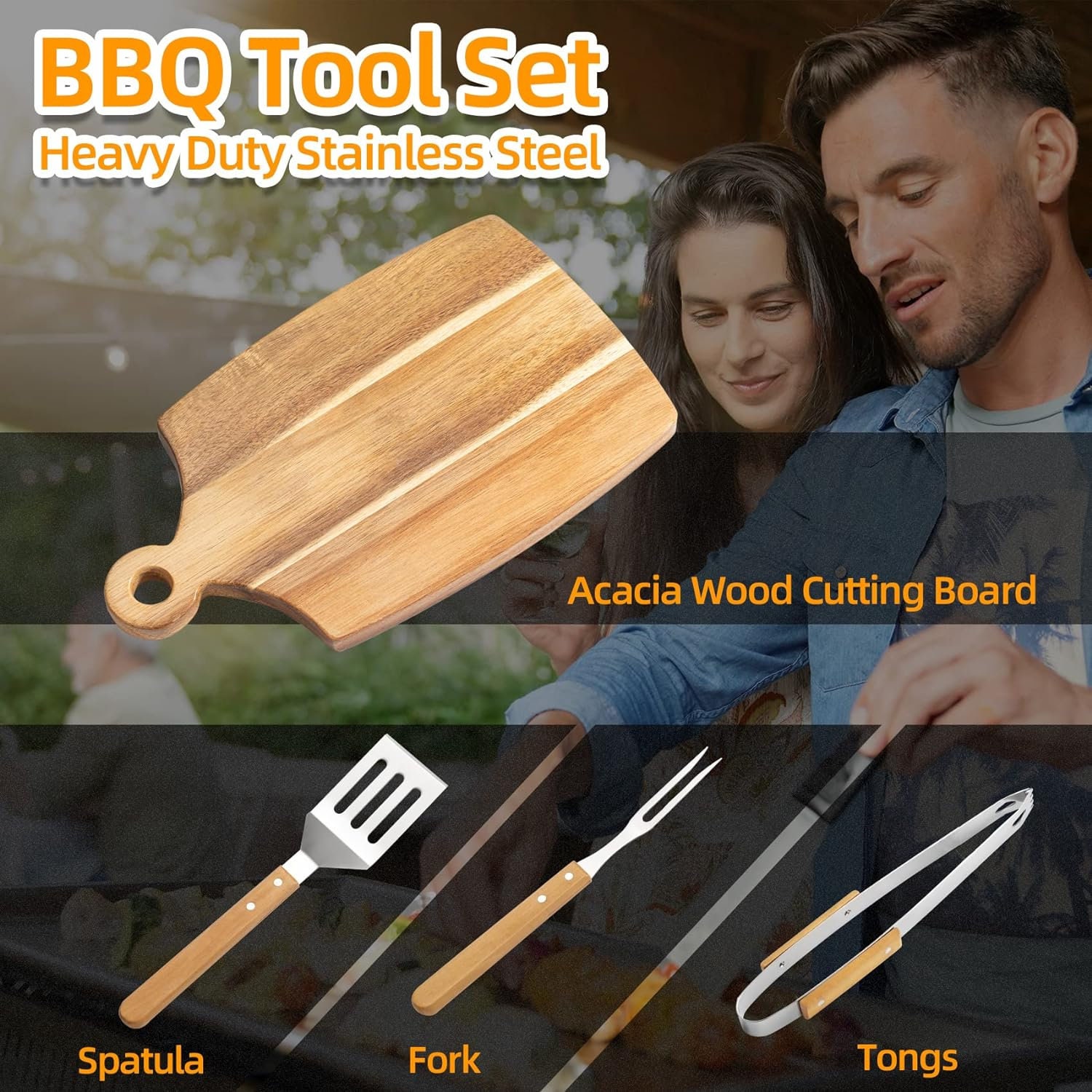 CUSTOM 4 Piece BBQ / Grill Set - Etsy