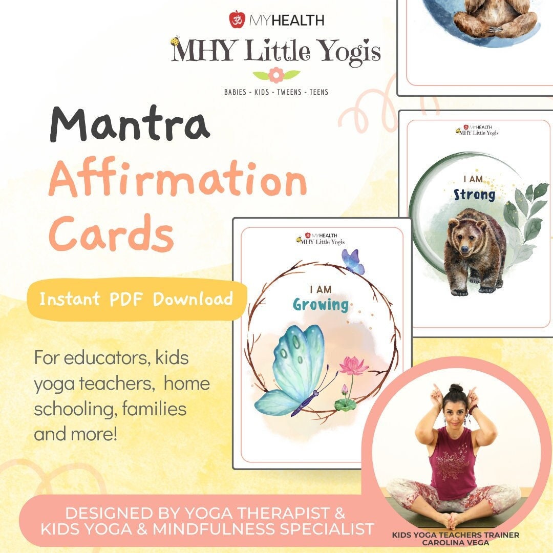 Kids Mantra Affirmation Cards Printable Affirmation Cards Set of 30 ...