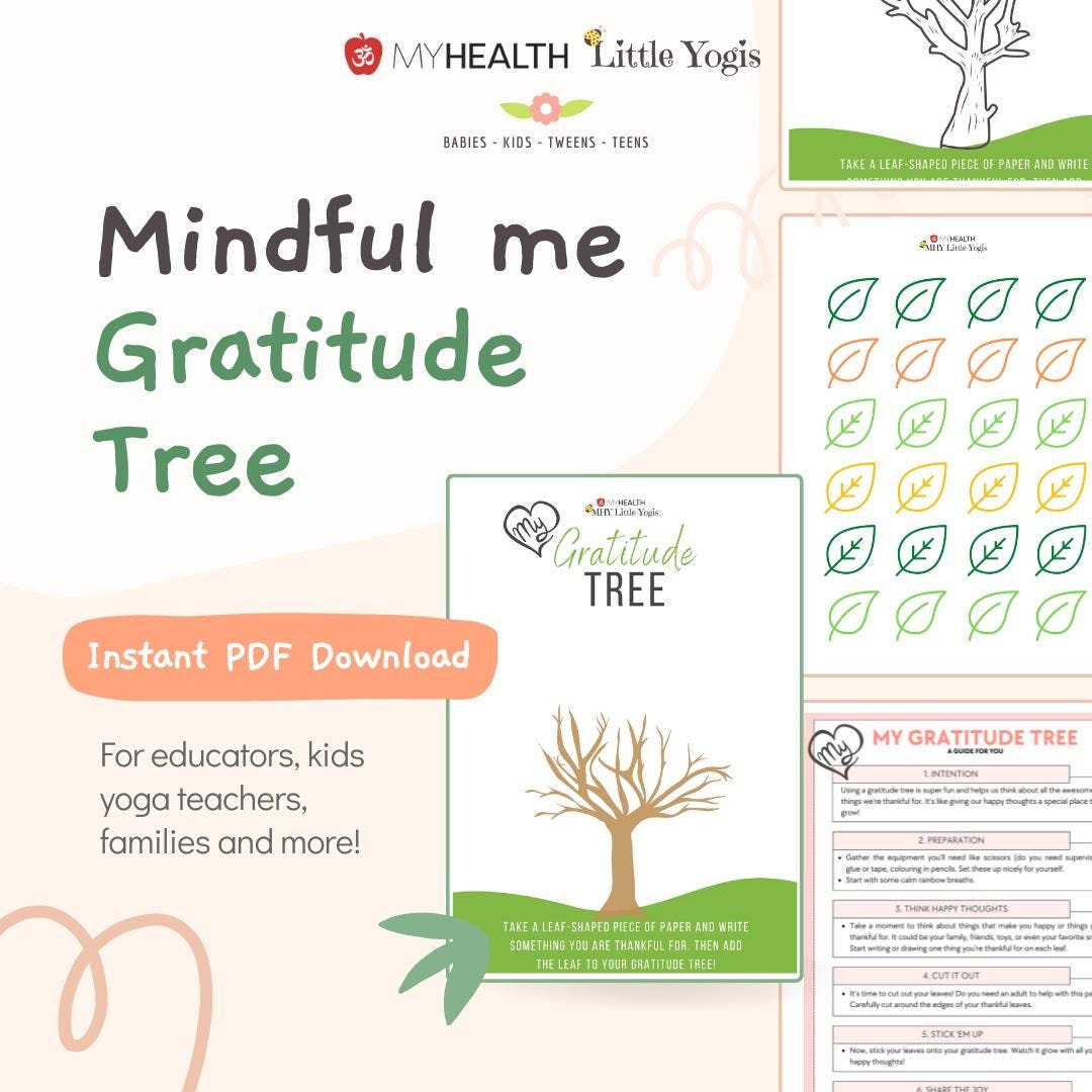 Kids Mindful Me, Gratitude Tree Activity - Etsy
