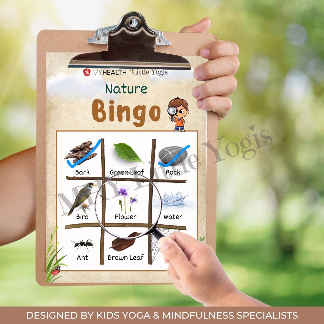 Mindful Nature Scavenger Hunt Bingo Game - Etsy