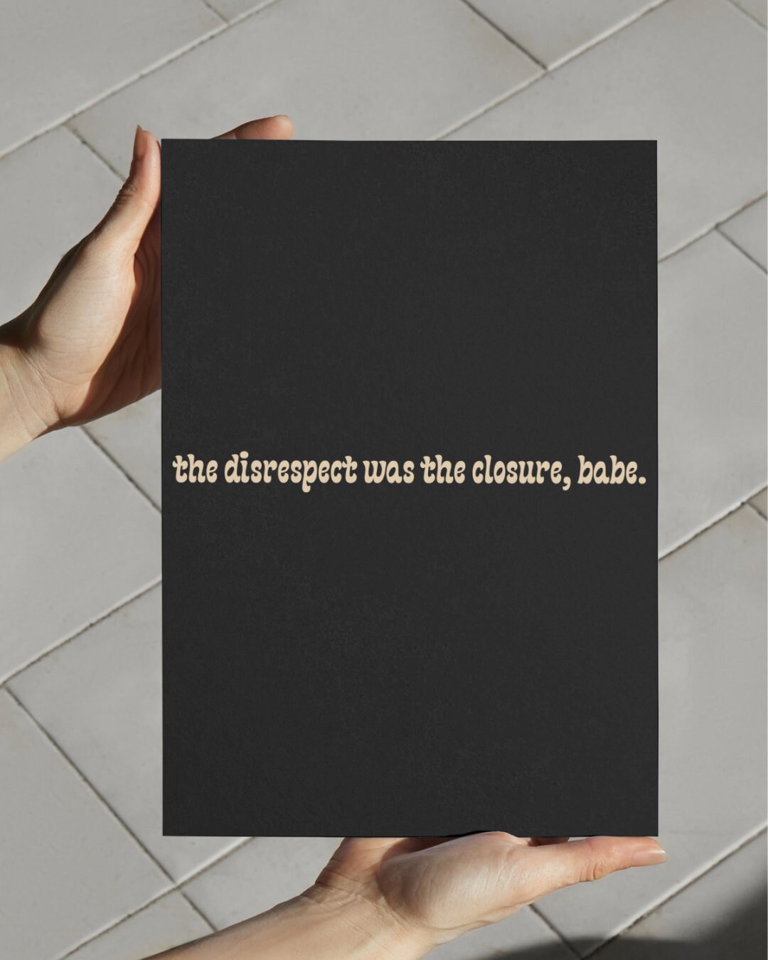 The Disrespect Was the Closure, Babe Digital Art Download - Etsy