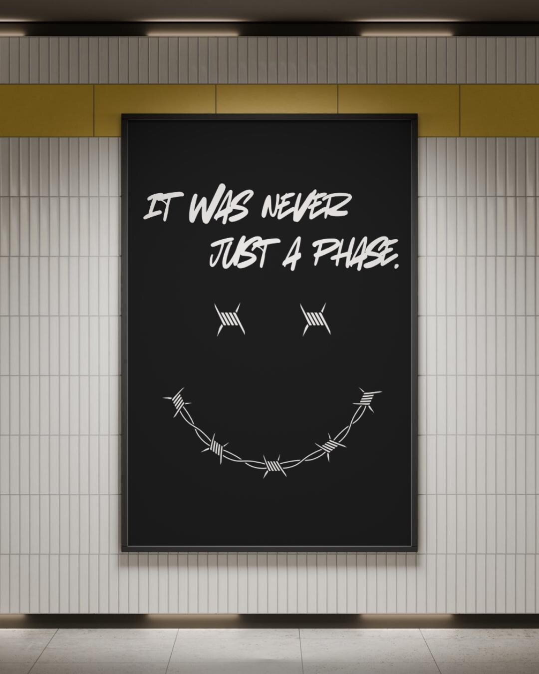 Emo Punk Goth Wall Art Print: "it Was Never Just a Phase" (digital ...