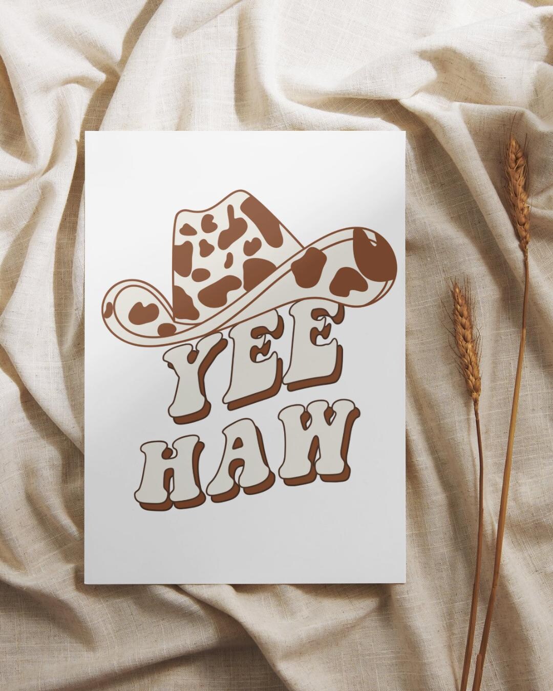 Yeehaw Western Digital Art Instant Download - Etsy