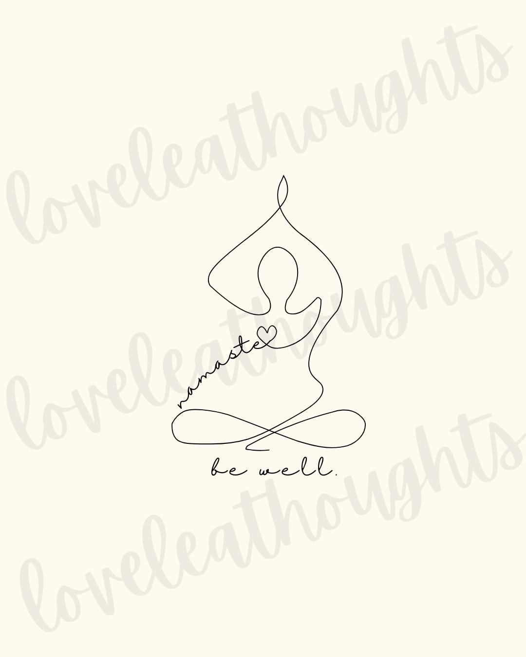 Namaste-be Well Wall Art Instant Digital Art Download - Etsy