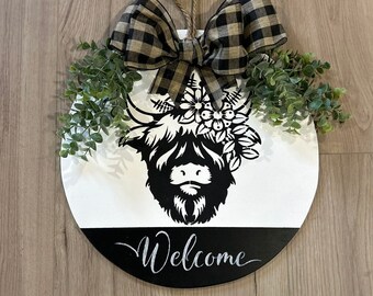 16" Country Style Door Hanger - Etsy