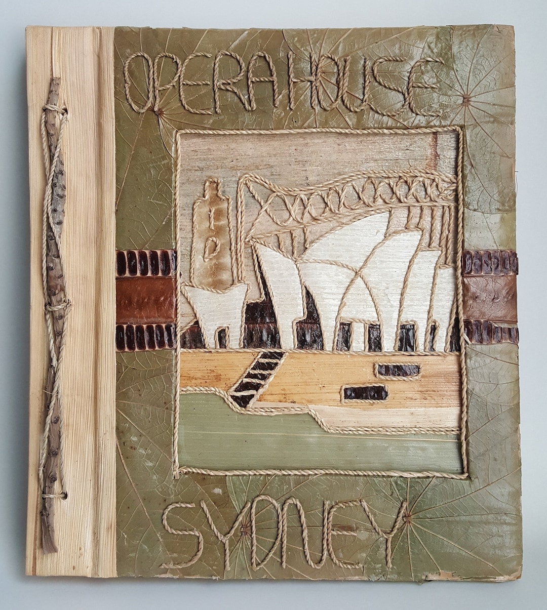 Photo Album Sydney Opera House Cover Handmade Natural Material Bali ...