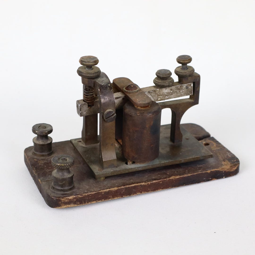 JH Bunnell Telegraph Sounder Antique Western Electric Telegraph Morse ...