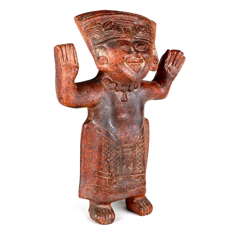 Smiling Figure Terracotta Totonac Sonriente Vintage Pre-columbian ...