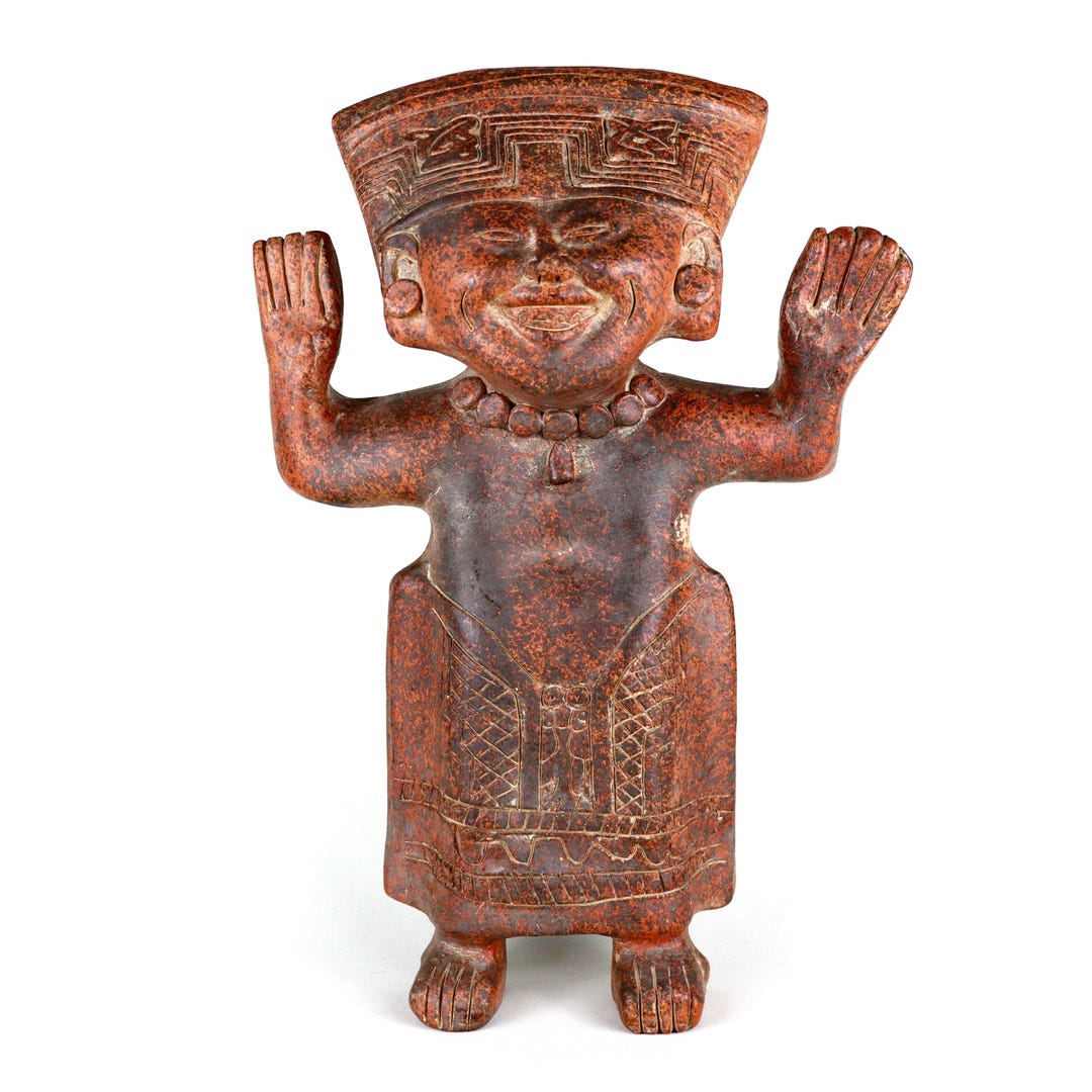 Smiling Figure Terracotta Totonac Sonriente Vintage Pre-columbian ...