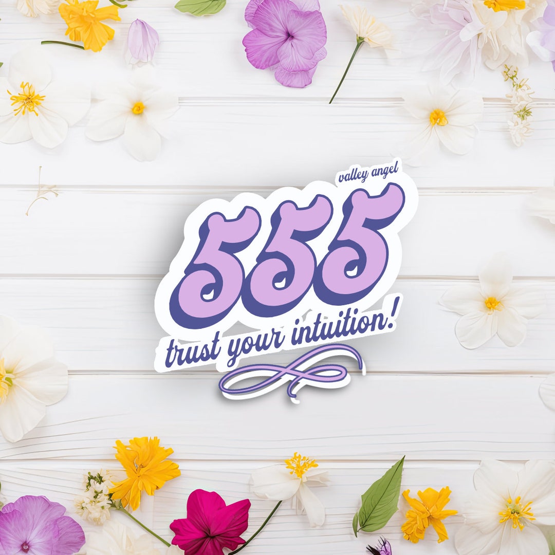 555 Angel Number Sticker - Etsy
