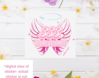333 Angel Number Sticker, Angel Number, Spirituality, Sticker for ...