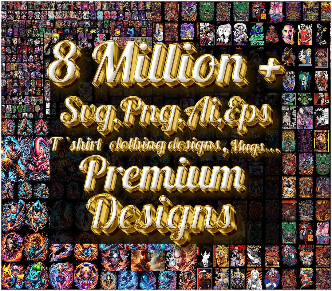 8 Million+ MEGA SVG Bundle, Designs, T-shirt Designs SVG, All in One ...