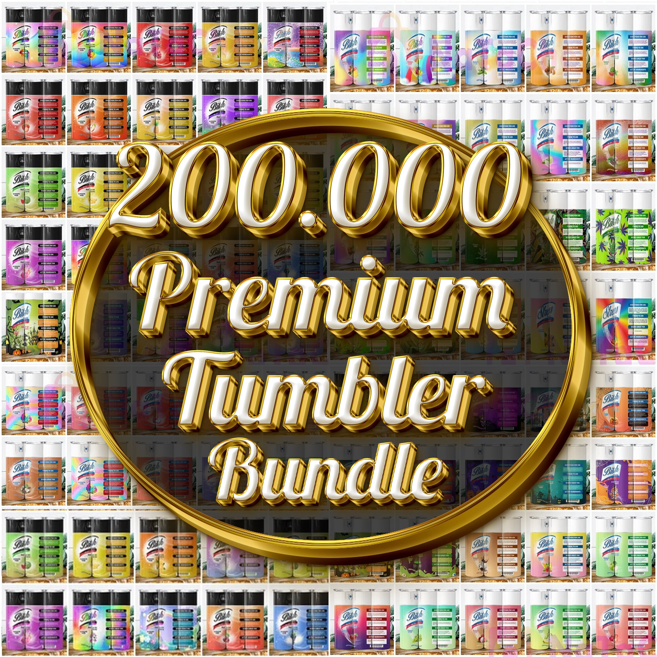 200K Best Seller Tumbler Wrap Bundle, Ultimate Tumbler Wrap Bundle ...