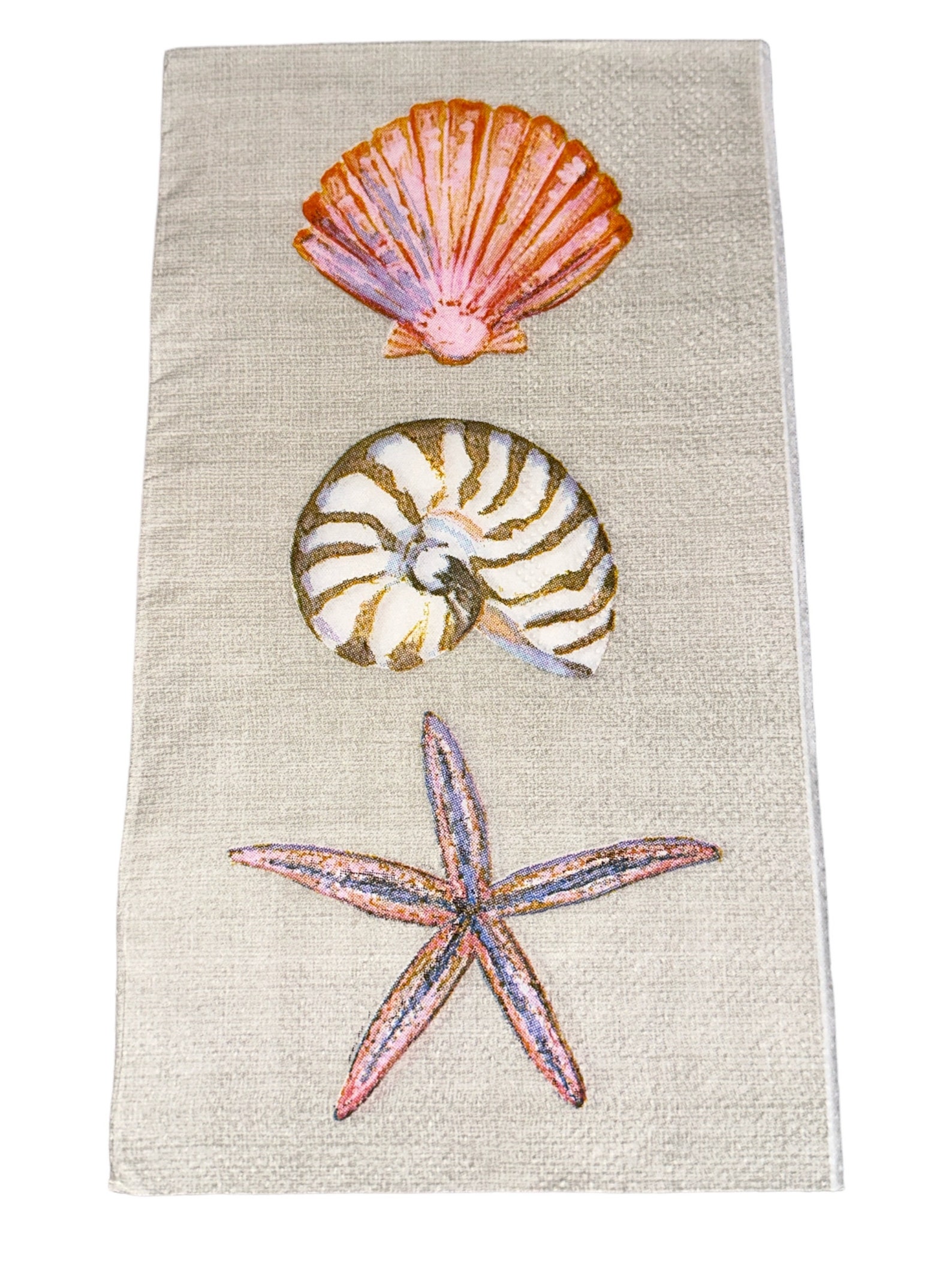 Decoupage Napkins, Shell Napkin, Craft Napkin, Oyster Shell Decoupage ...
