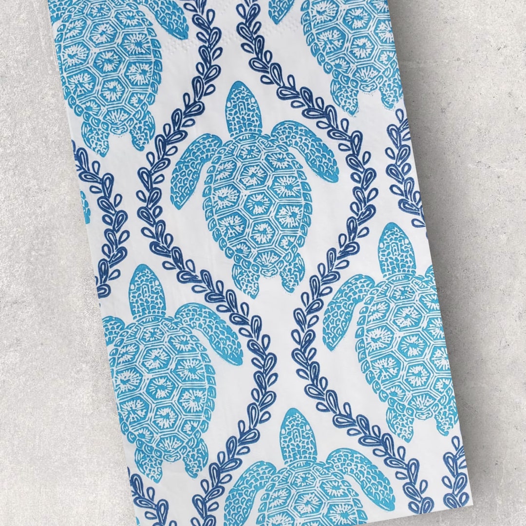 Decoupage Napkin, Sea Turtle Paper Napkin, Craft Napkin, Single Napkin ...