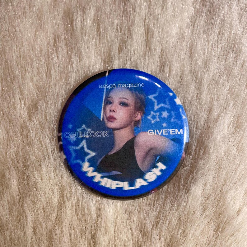 Aespa Pinback Whiplash Buttons Set Aesthetic Cute Kpop Badge Gift for ...