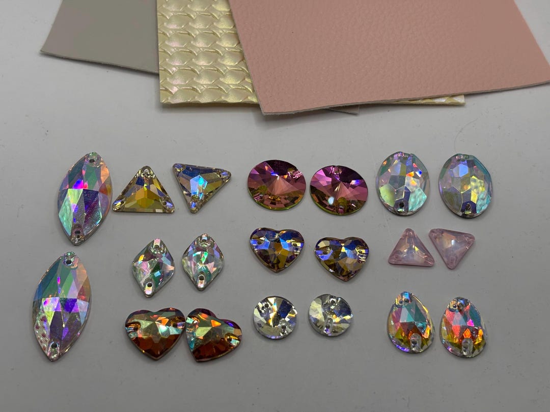 Crystal Cab Center Beading Kit Set With Faux Leather - Etsy