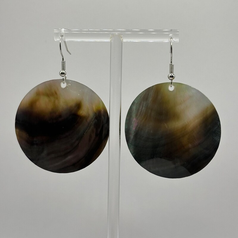 Black Shell Earrings - Etsy