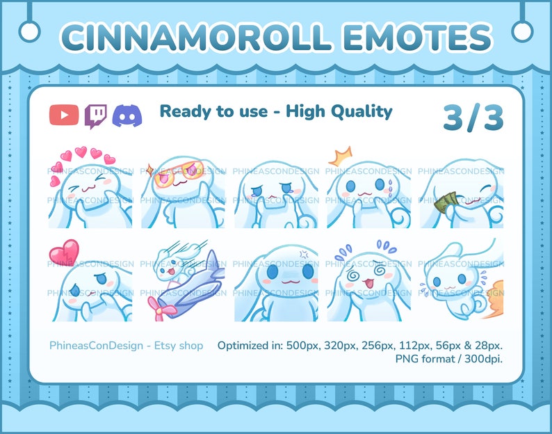 10 Cinnamon Emotes for Discord, Twitch & Youtube | Part 3 of 3 | Stream ...