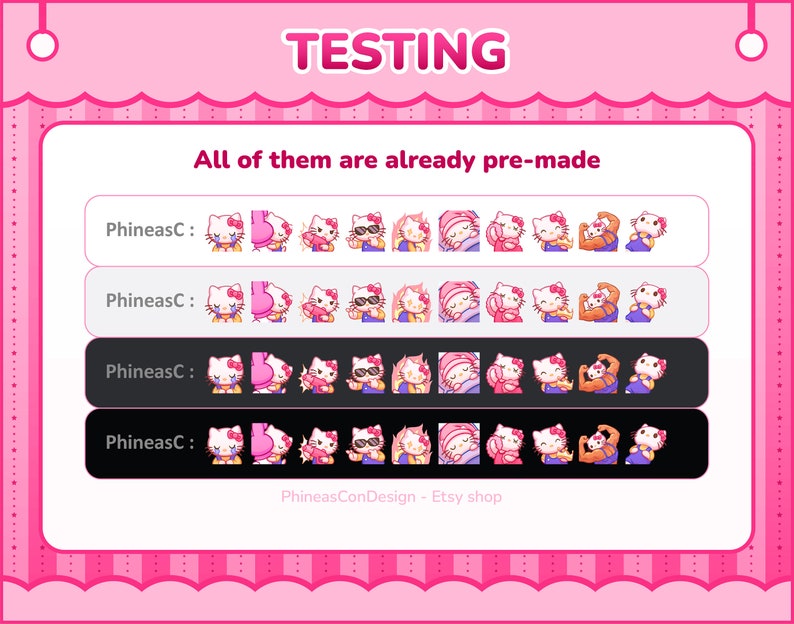 10 Kawaii Kitty Emotes for Discord, Twitch & Youtube | Part 2 of 3 ...