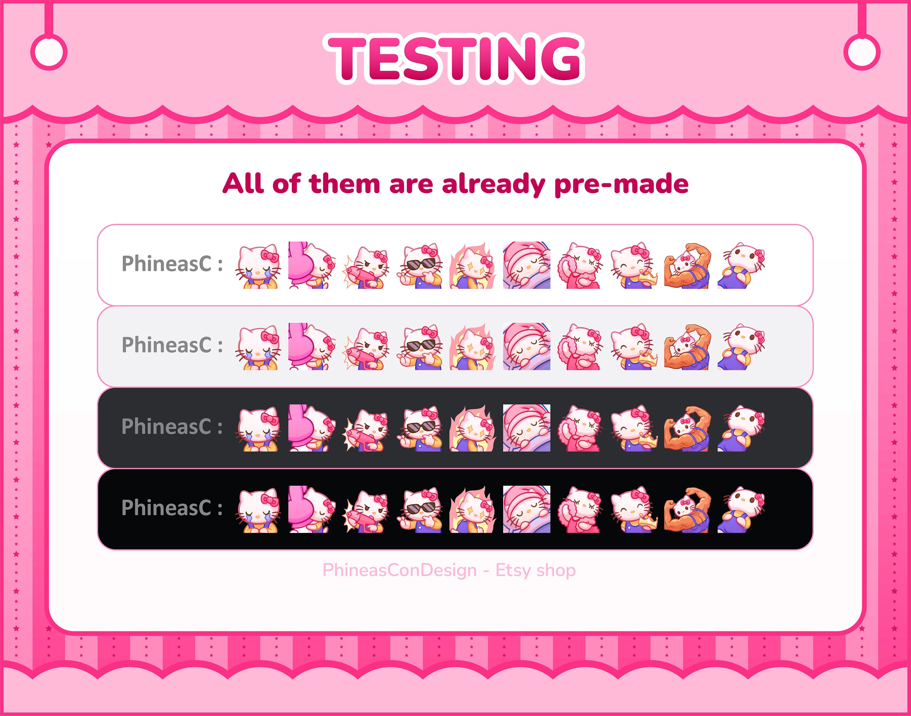 10 Kawaii Kitty Emotes for Discord, Twitch & Youtube | Part 2 of 3 ...