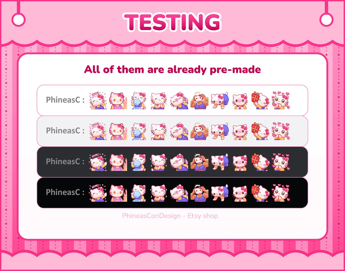 10 Kawaii Kitty Emotes for Discord, Twitch & Youtube | Part 1 of 3 ...