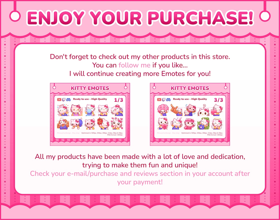 10 Kawaii Kitty Emotes for Discord, Twitch & Youtube | Part 2 of 3 ...