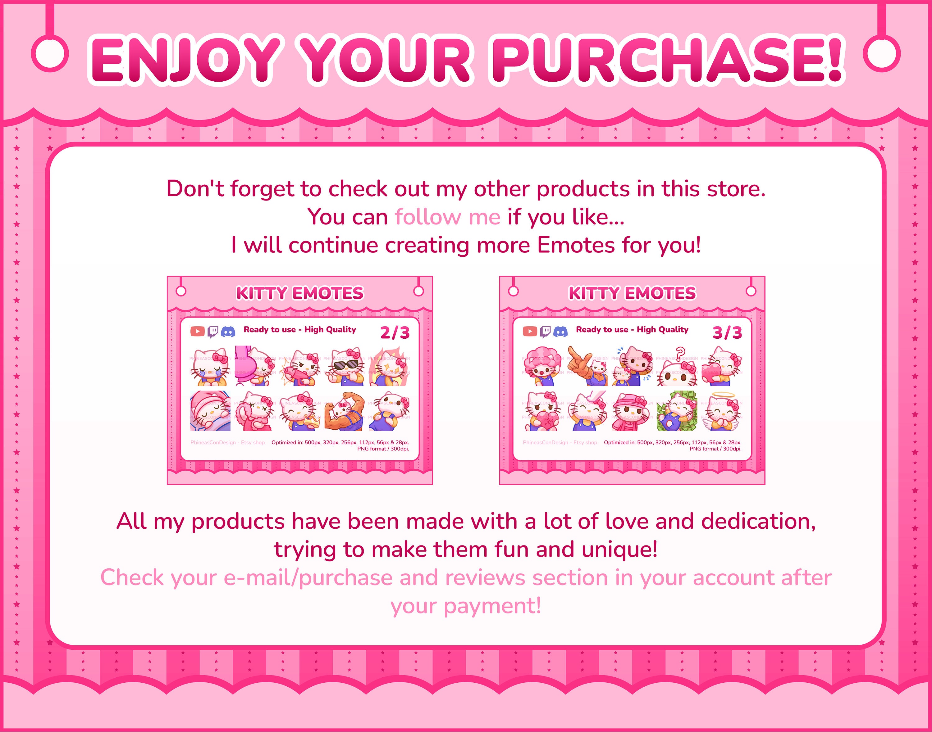 10 Kawaii Kitty Emotes for Discord, Twitch & Youtube | Part 1 of 3 ...