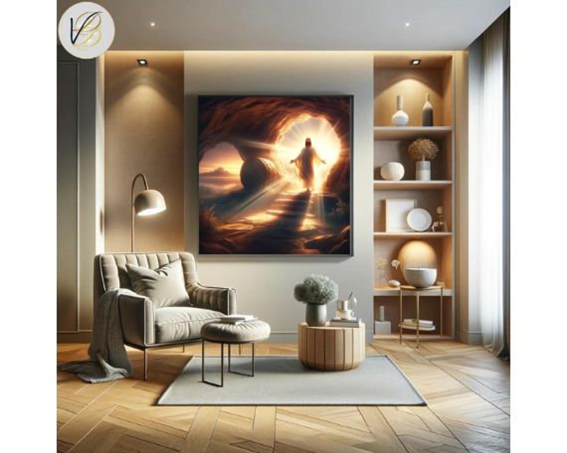 Resurrection of Jesus PNG, Christian Digital Art Downloads, He Has ...