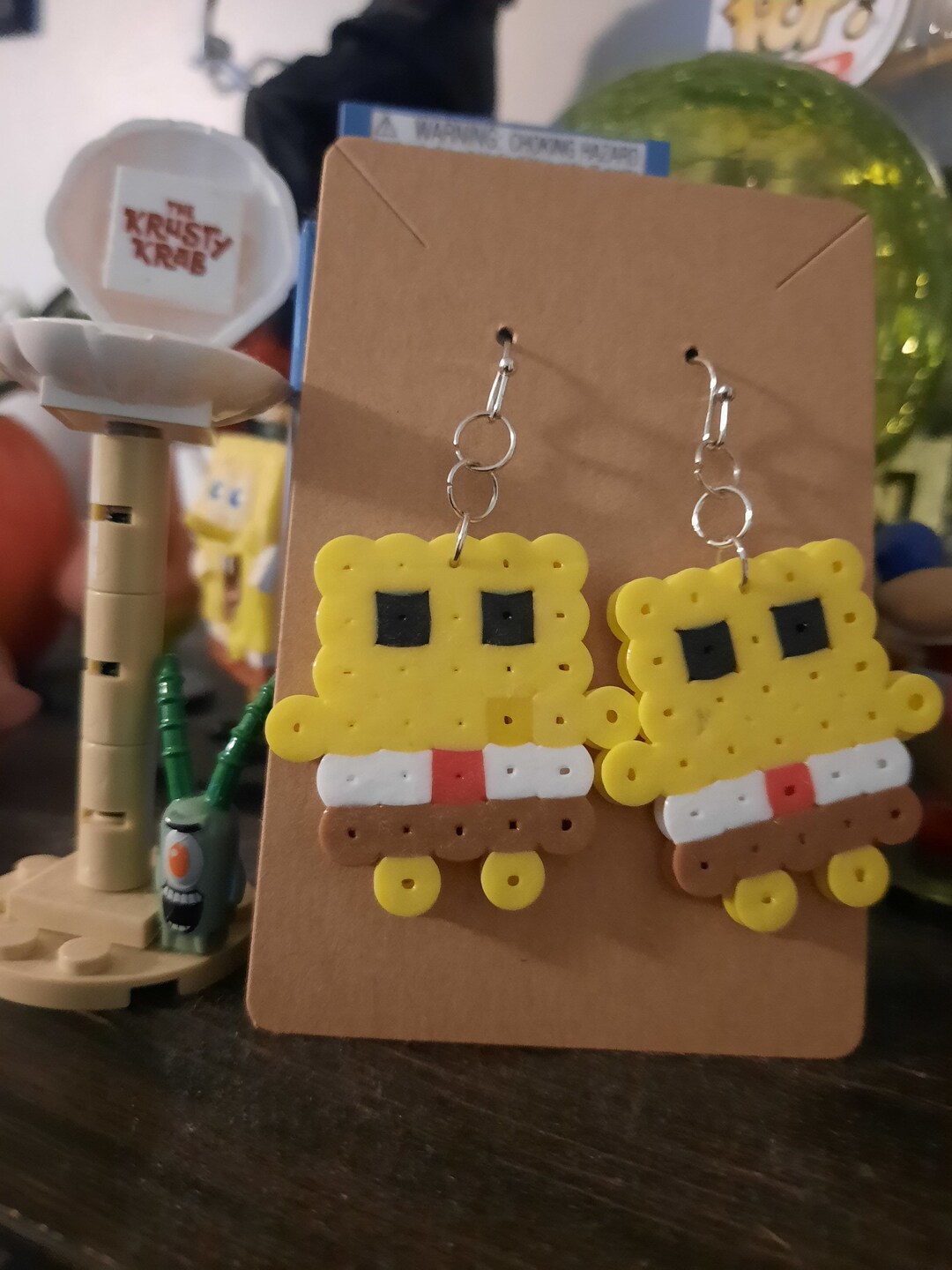 Spongebob Squarepants Perler Earrings - Etsy
