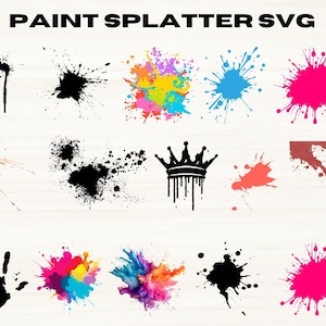 Paint Svg, Paint Splatter Svg, Paint Splat Svg, Ink Splatter, Paint ...