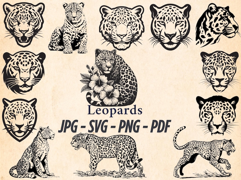 Leopard SVG, Leopard Print SVG, Leopard Head Svg, Leopard Clipart ...