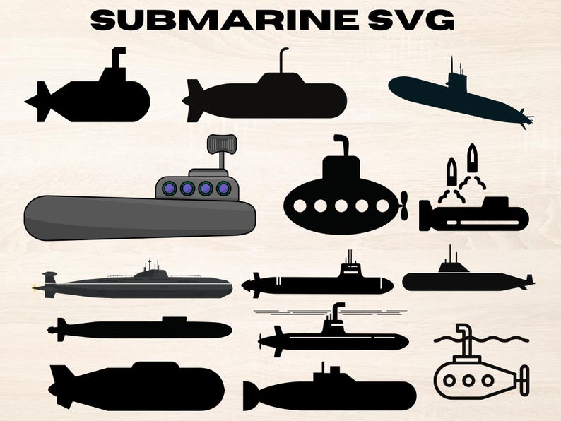Submarine SVG ,submarine Clipart ,submarine Clipart ,submarine Navy Svg ...