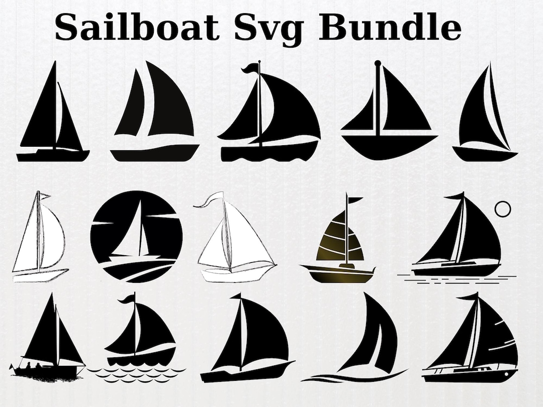 Sailboat SVG, Sailboat PNG Bundle, Sailboat Clipart, Sailboat ...