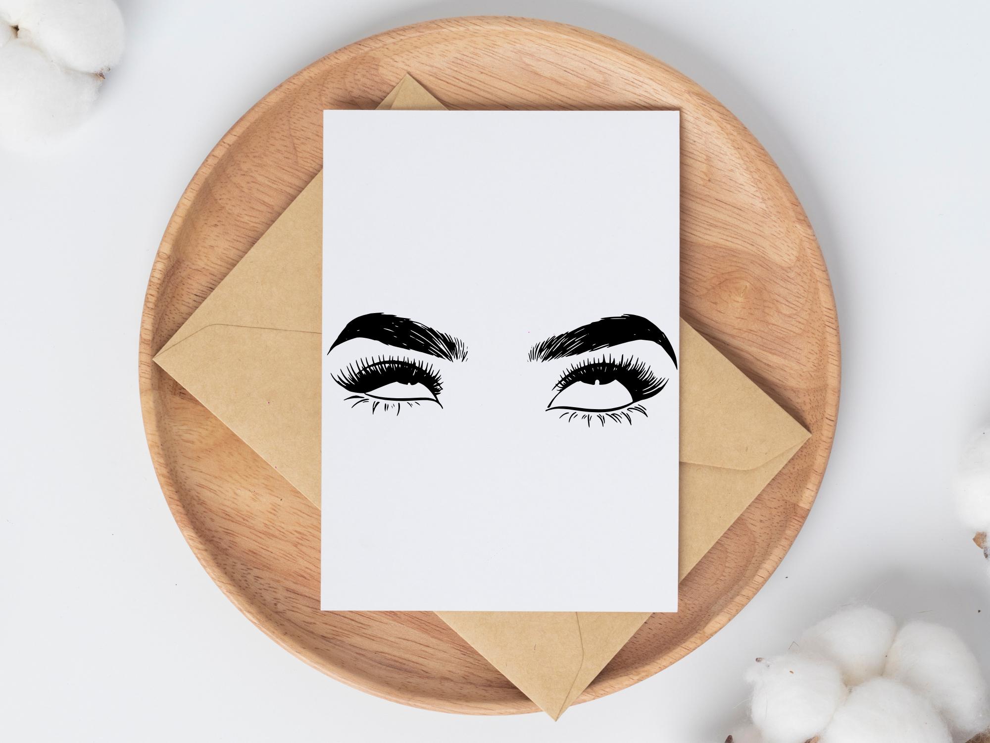 EYELASHES SVG ,lashes Svg ,eyebrows Svg, Eyebrow Silhouette Svg ...