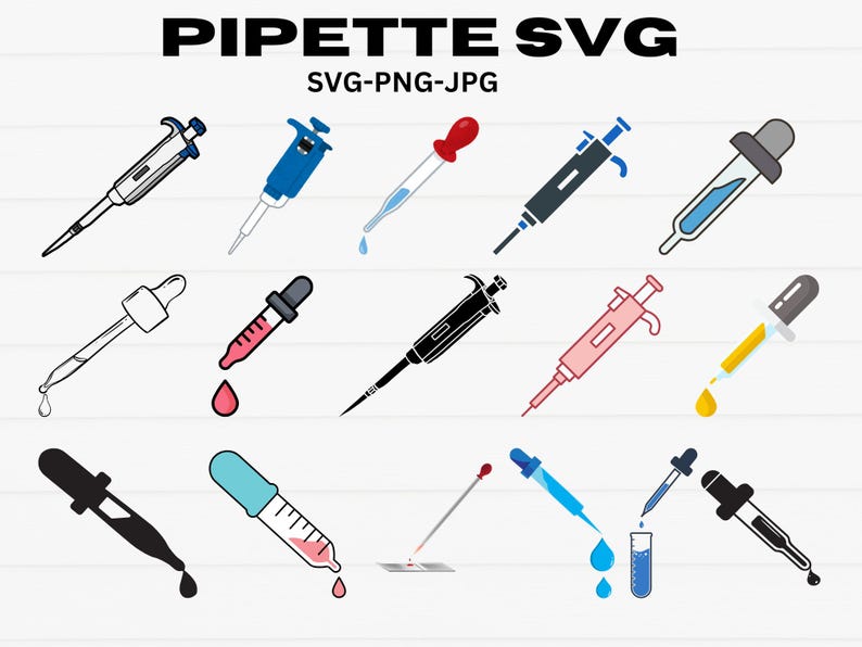Pipette SVG, Pipette Cut File, Science Svg, Medicine Svg, Eye Drops Svg ...