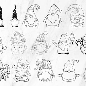 Christmas Gnome Svg ,christmas Doodle, Gnomes Merry Christmas Svg ...
