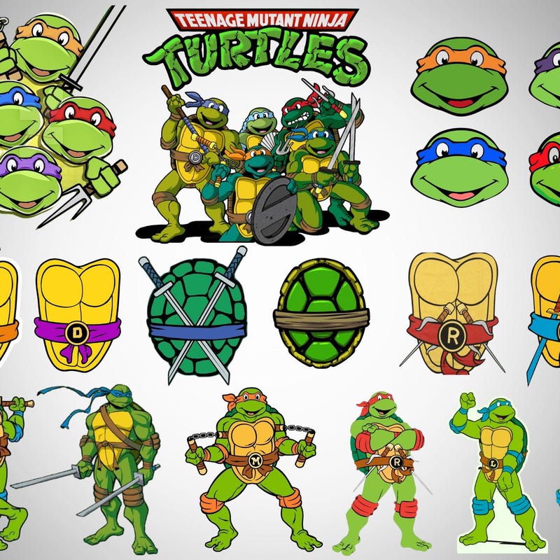 Ninja Turtle Clipart - Etsy