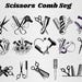 Scissors Comb Svg ,beautician Tools Svg ,hair Dresser Love Svg ,hair ...