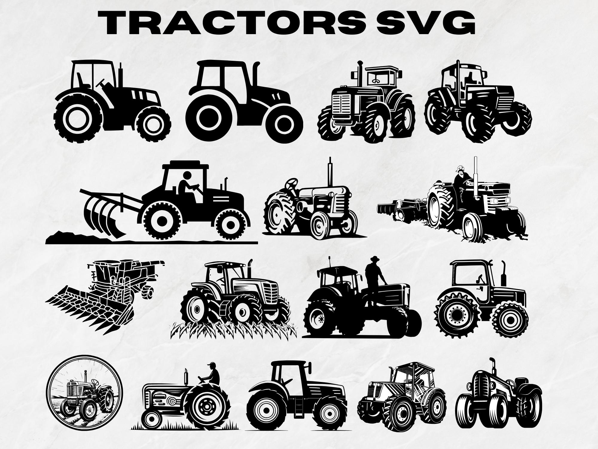 Tractors Svg,tractors Clipart, Tractors Images, Tractors Silhouette ...