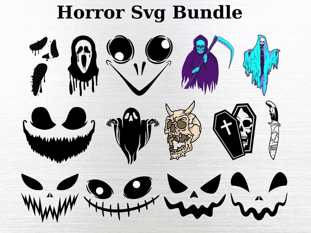 Horror Svg Bundle, Horror Cut Files, Horror Characters Svg,halloween ...