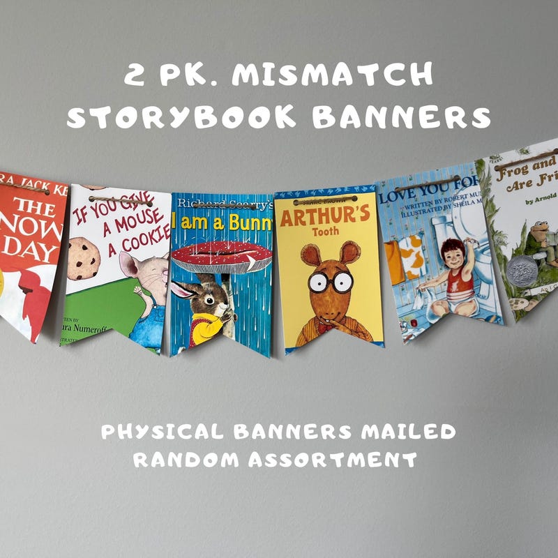 Book Banner - Etsy