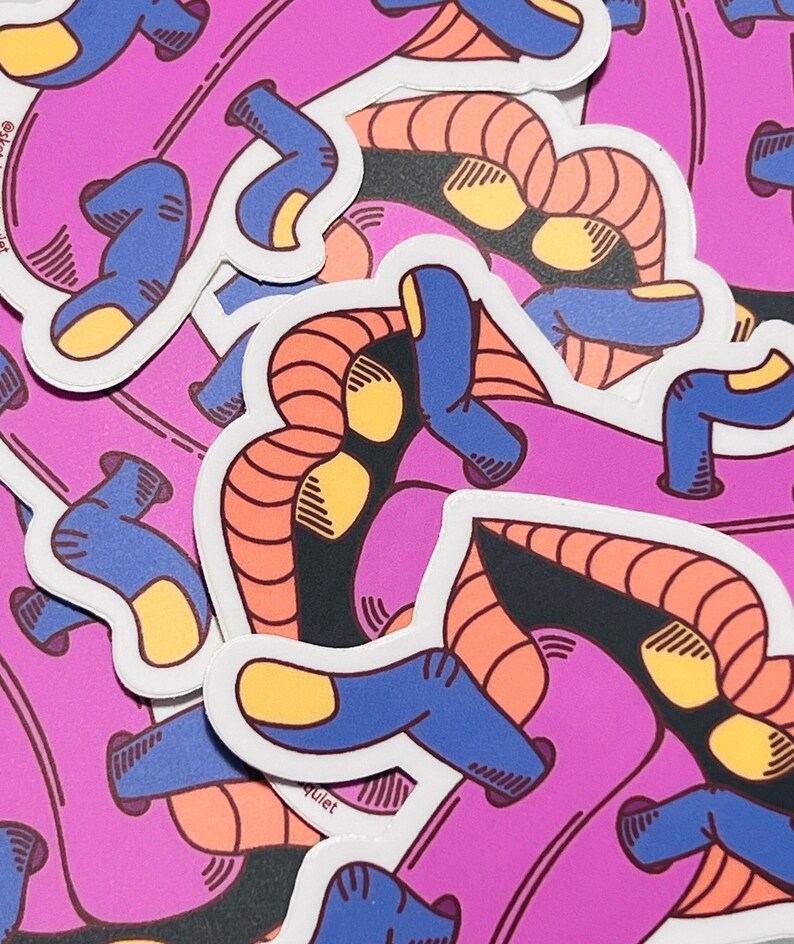 FEELING TONGUE // Vinyl 3 // Eccentric Silly Vibrant Pop Art Water ...